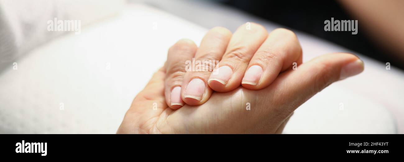 Detailed picture of female fingers Stock Photo - Alamy