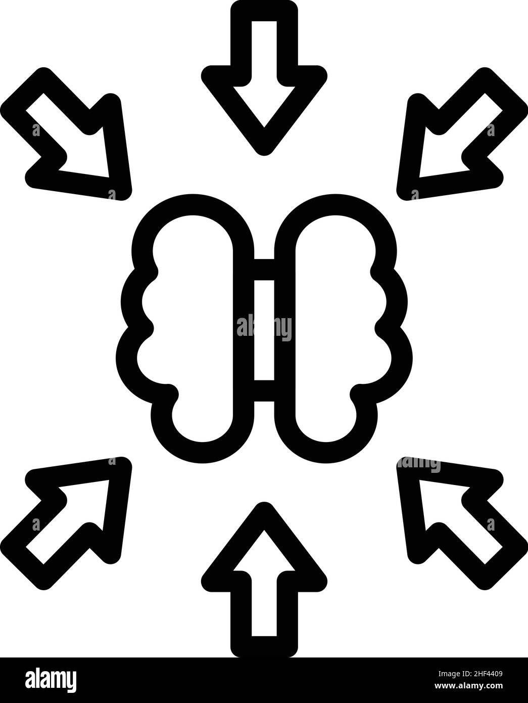 Mind Thinking Icon Outline Vector Critical Think Human Skill Stock Vector Image And Art Alamy