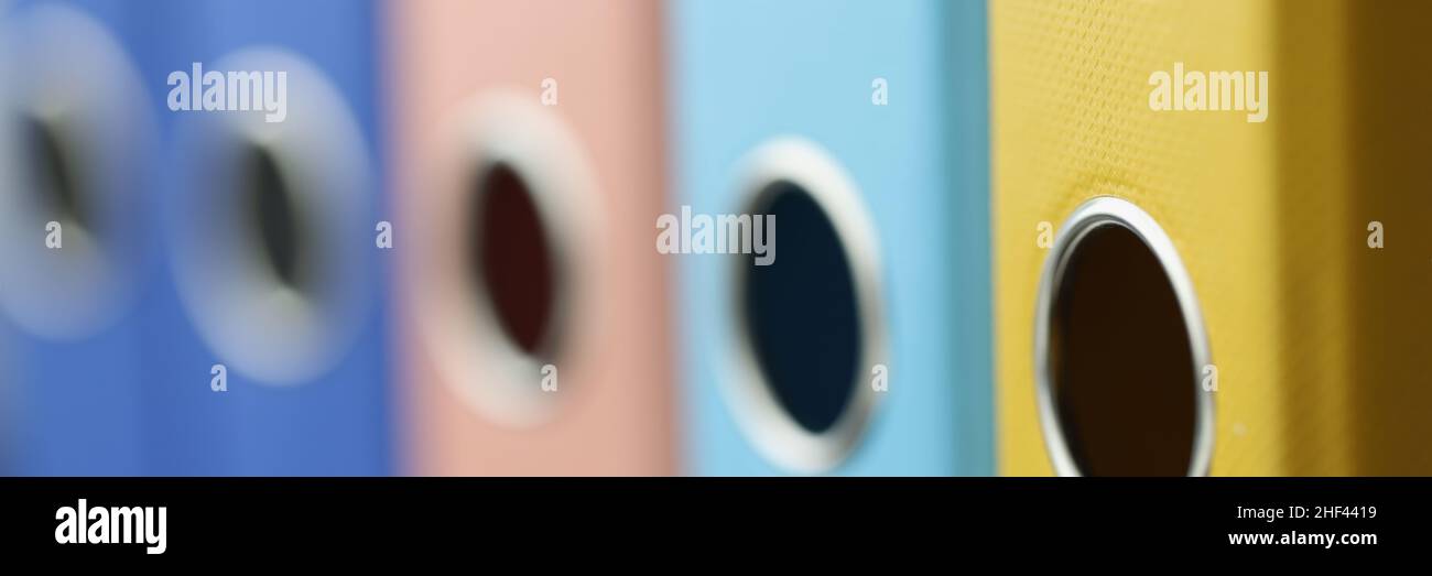 Detailed picture of file boxes Stock Photo - Alamy