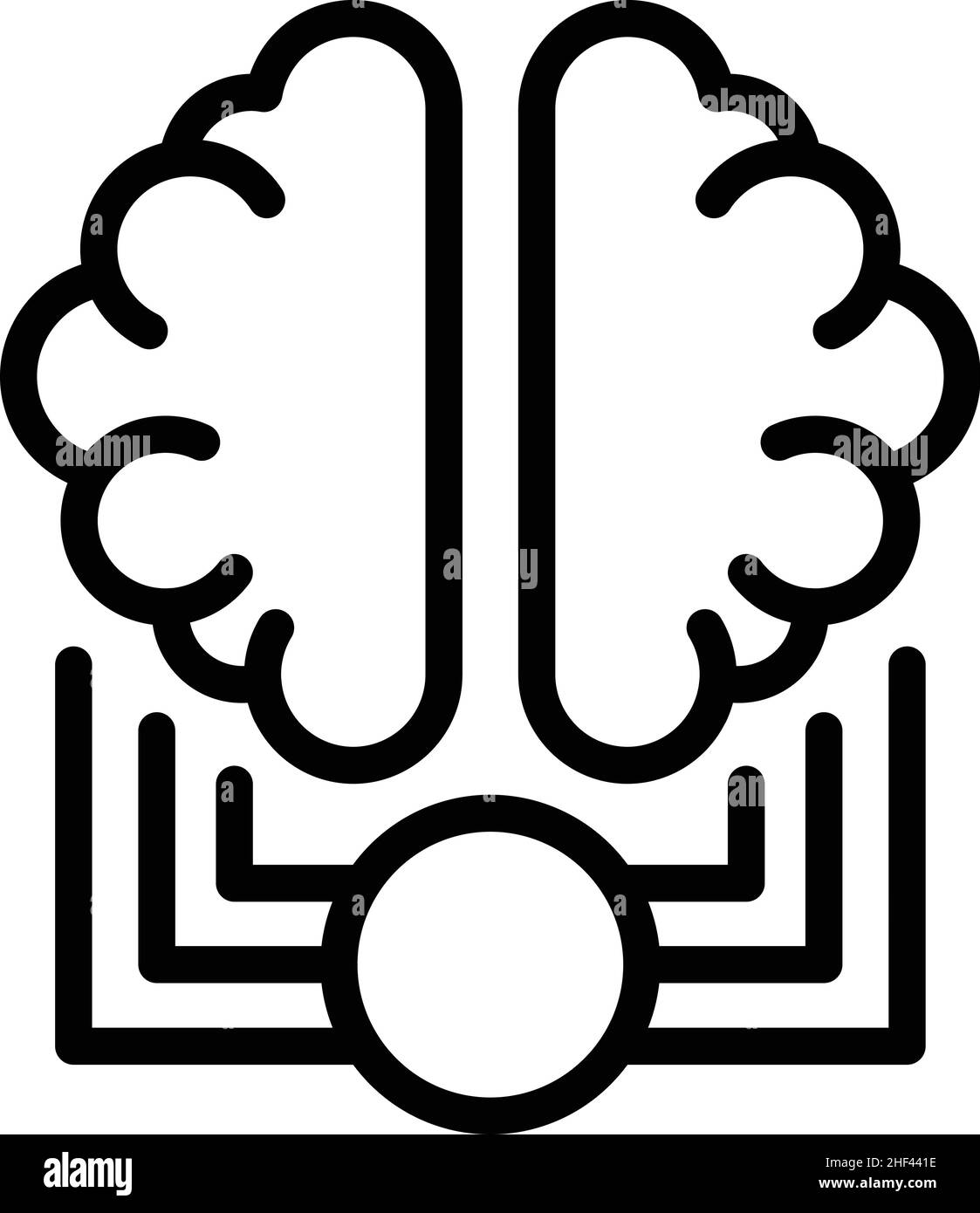Evidence thinking icon outline vector. Critical mind. Business skill ...