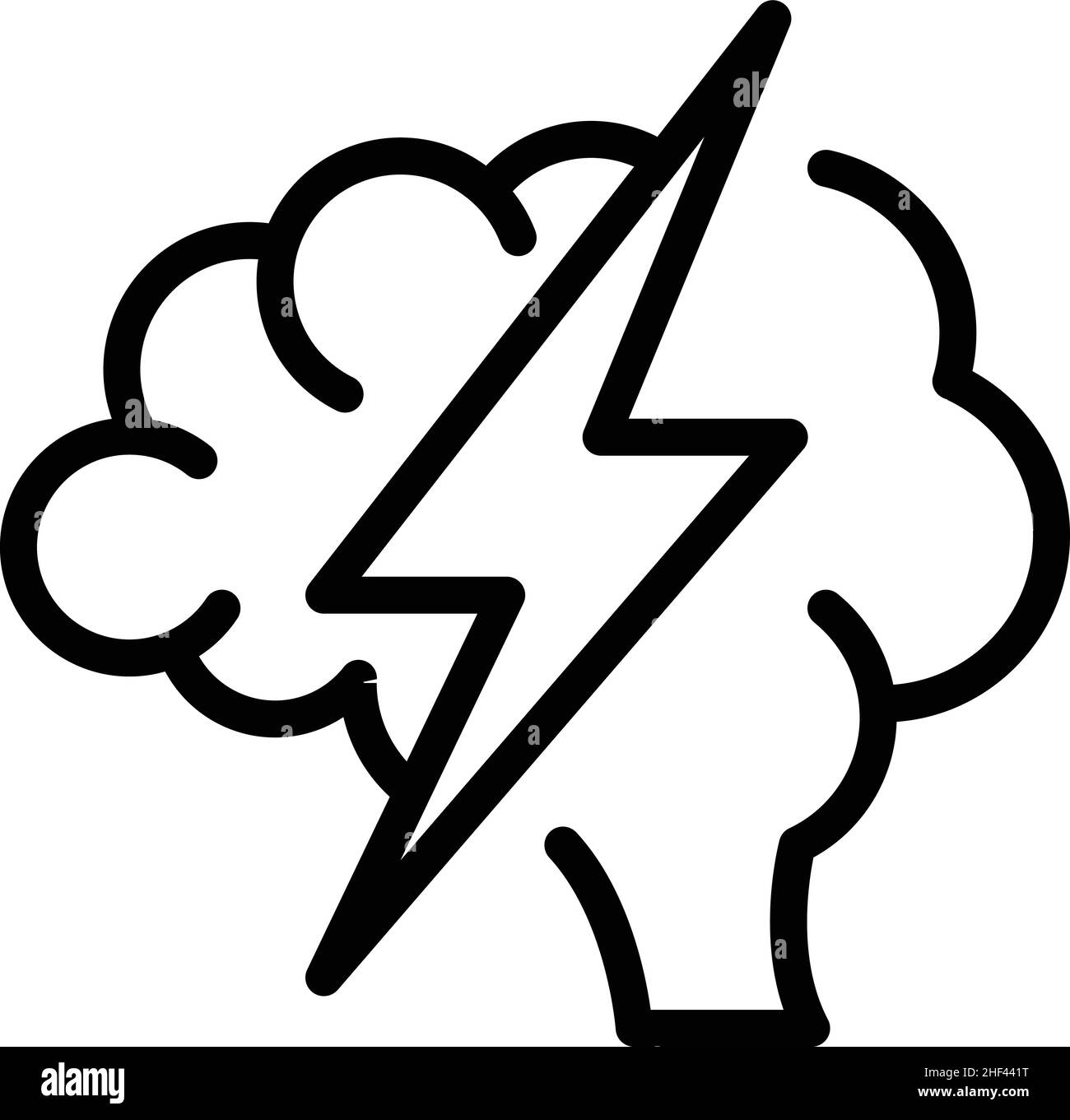 Brain thinking icon outline vector. Critical think. Mind skill Stock ...