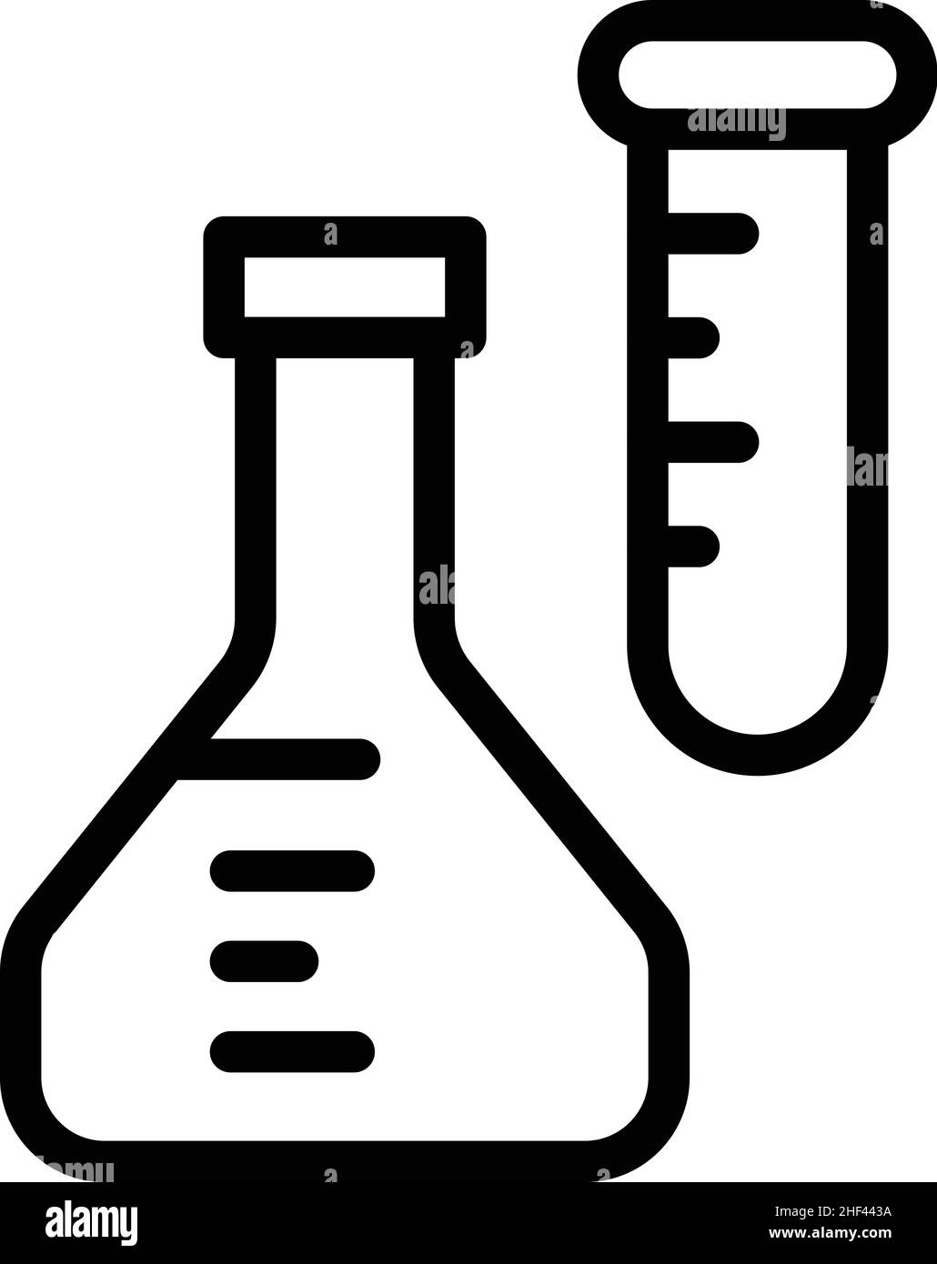 Chemical pot icon outline vector. Training system. Online education ...