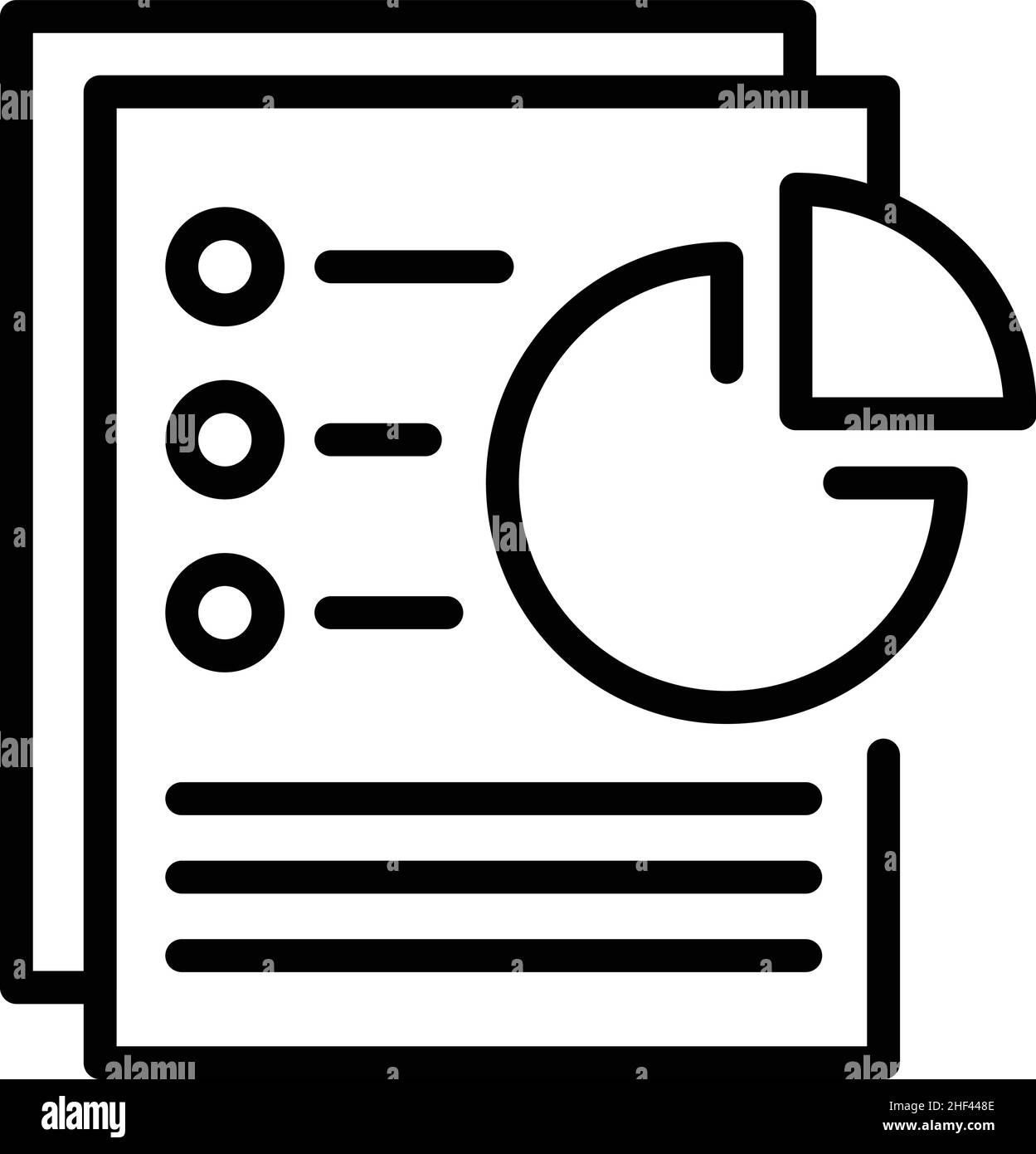 Manager document icon outline vector. Archive information. Office ...