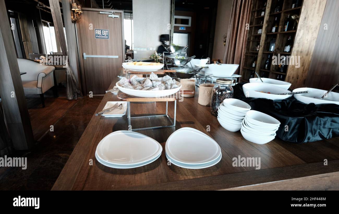 Cold line Salads Continent Hotel Bangkok Medinii Restaurant Stock Photo ...