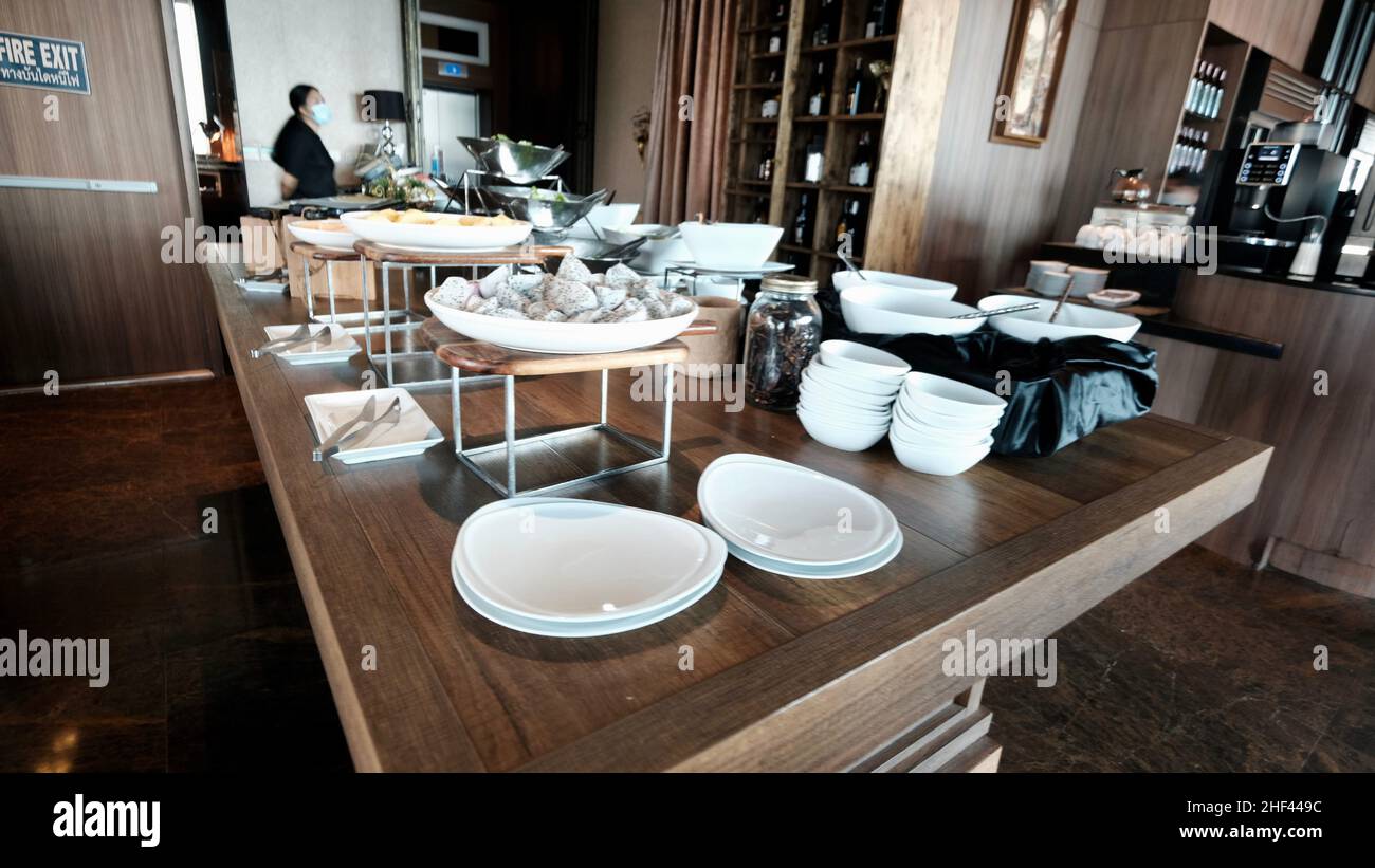 Cold Line Salads Continent Hotel Bangkok Medinii Restaurant Stock Photo ...