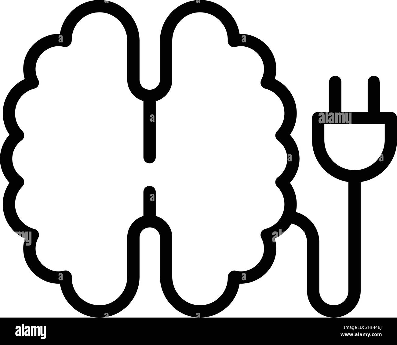 Brain skills icon outline vector. Stress psychology. Salary family ...