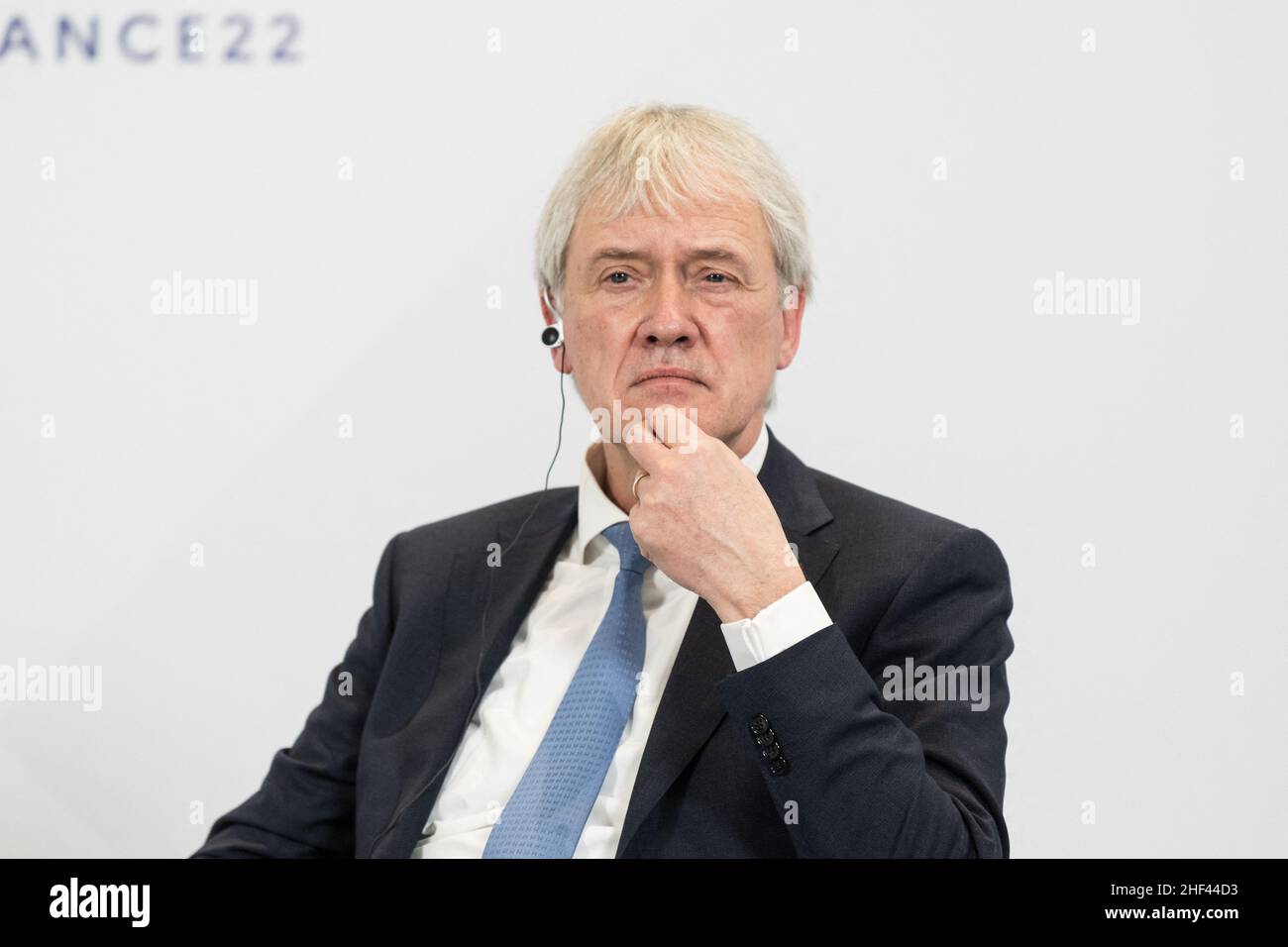 Peter Wennink, CEO of ASML, attends the conference on a stronger ...