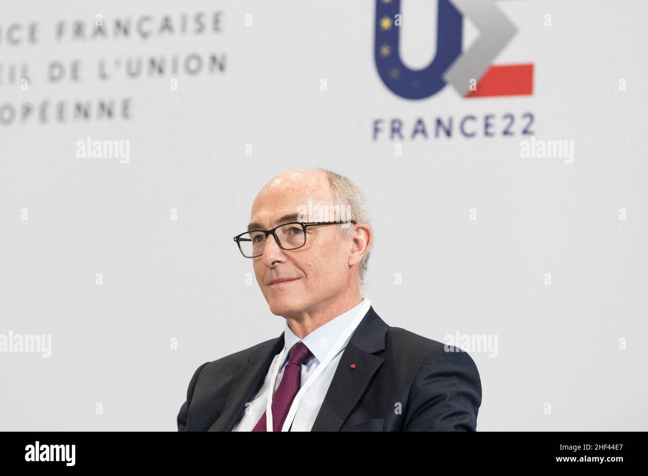 Benoit Potier, CEO of Air Liquide, attends the conference on a stronger ...