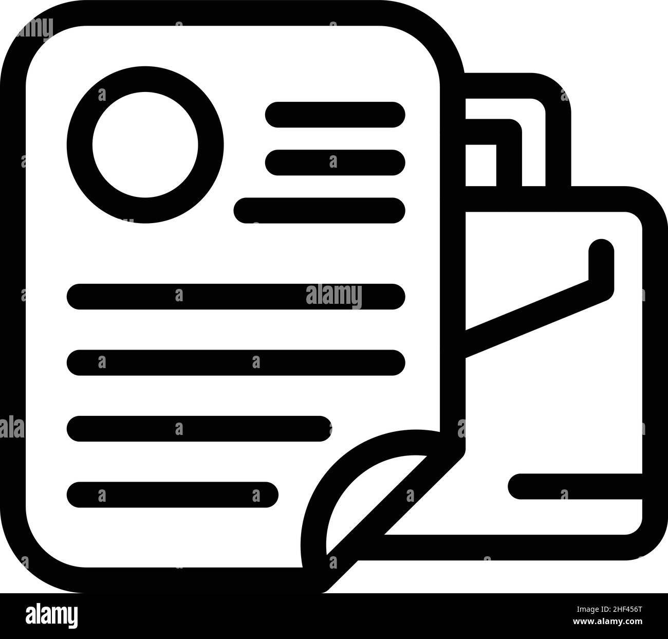 Business vacancy job icon outline vector. Team post. Recruit vacant ...