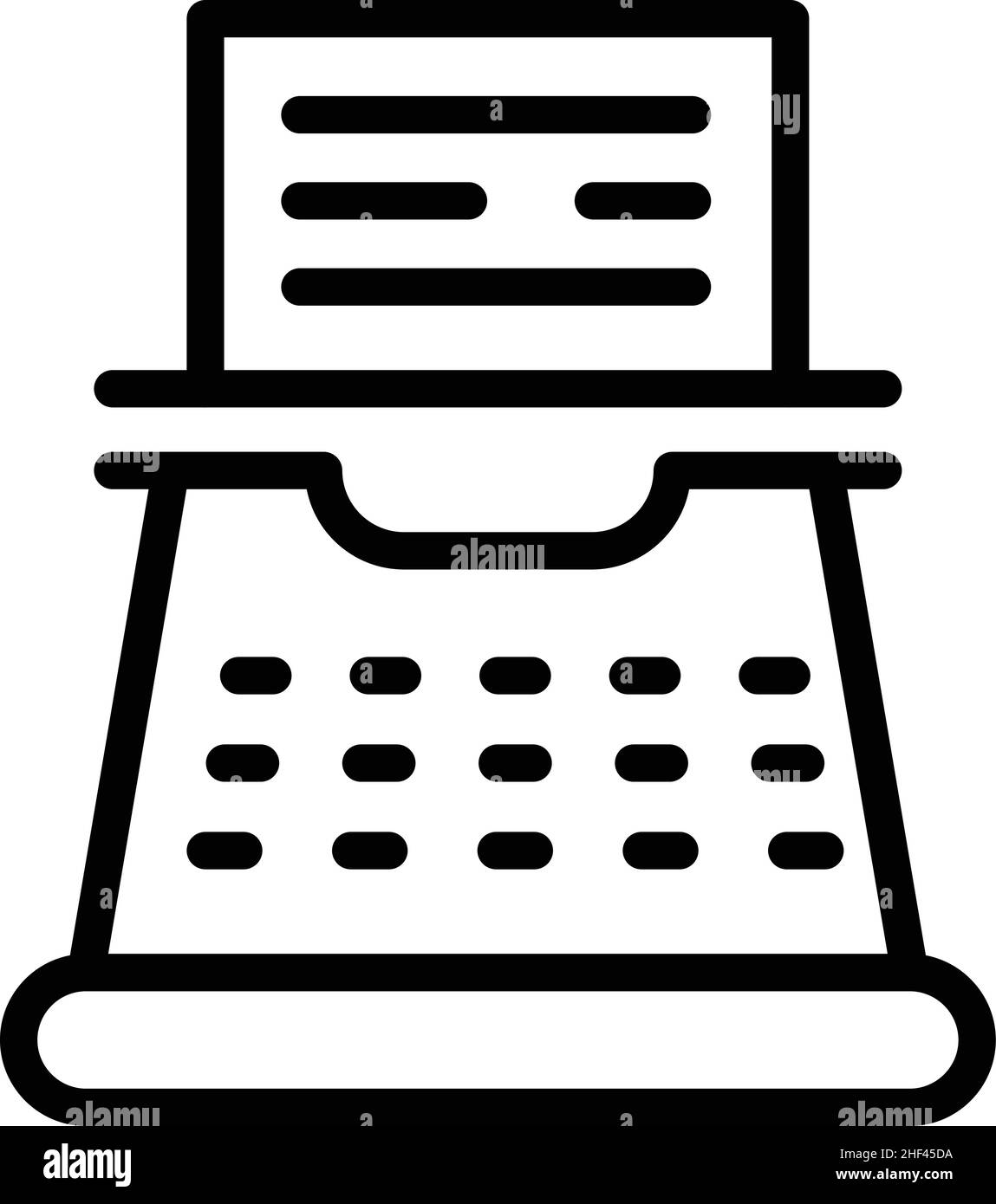 Copyright machine icon outline vector. Law patent. Legal protection ...