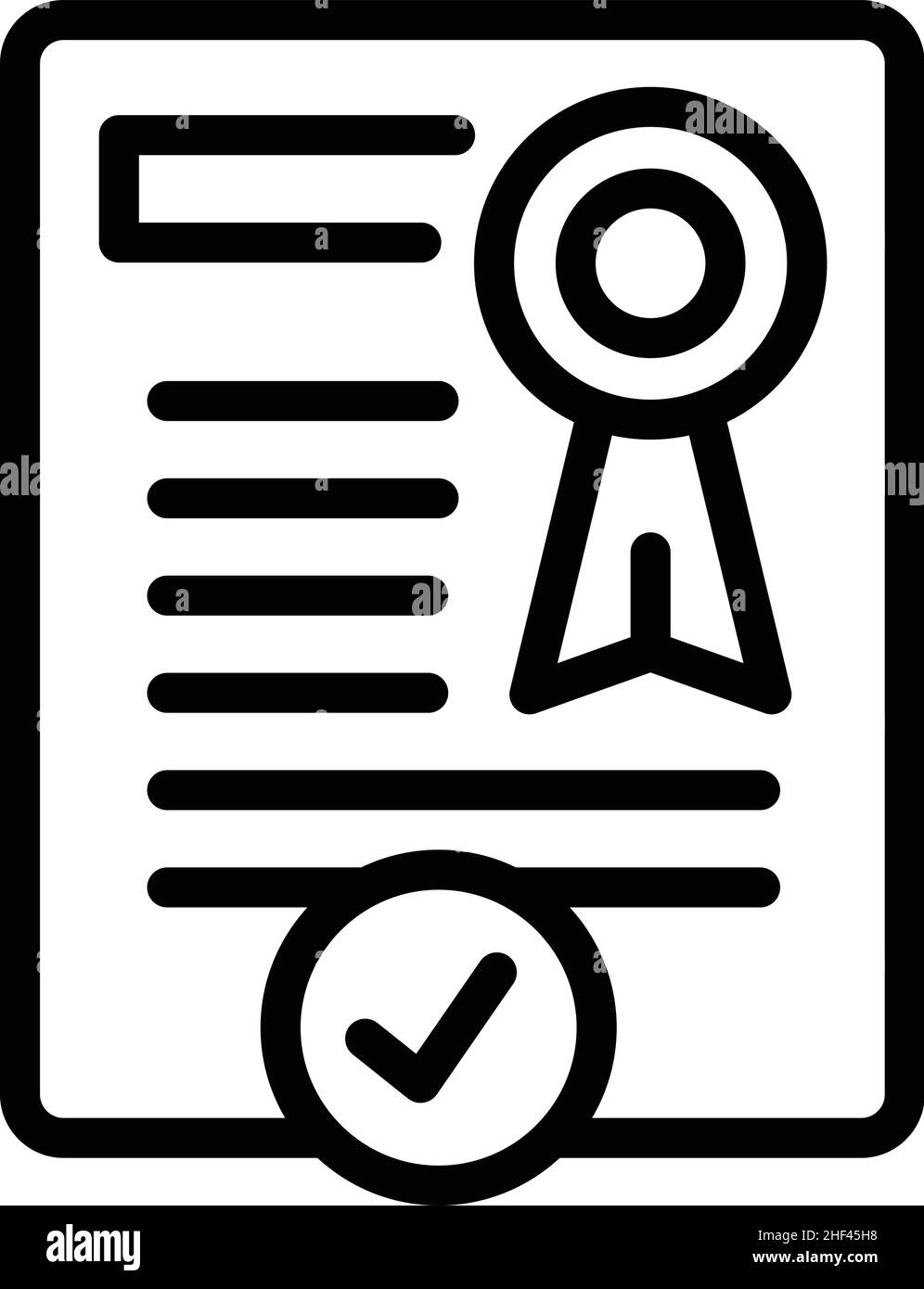 Patent document icon outline vector. Justice trademark. Legal property ...