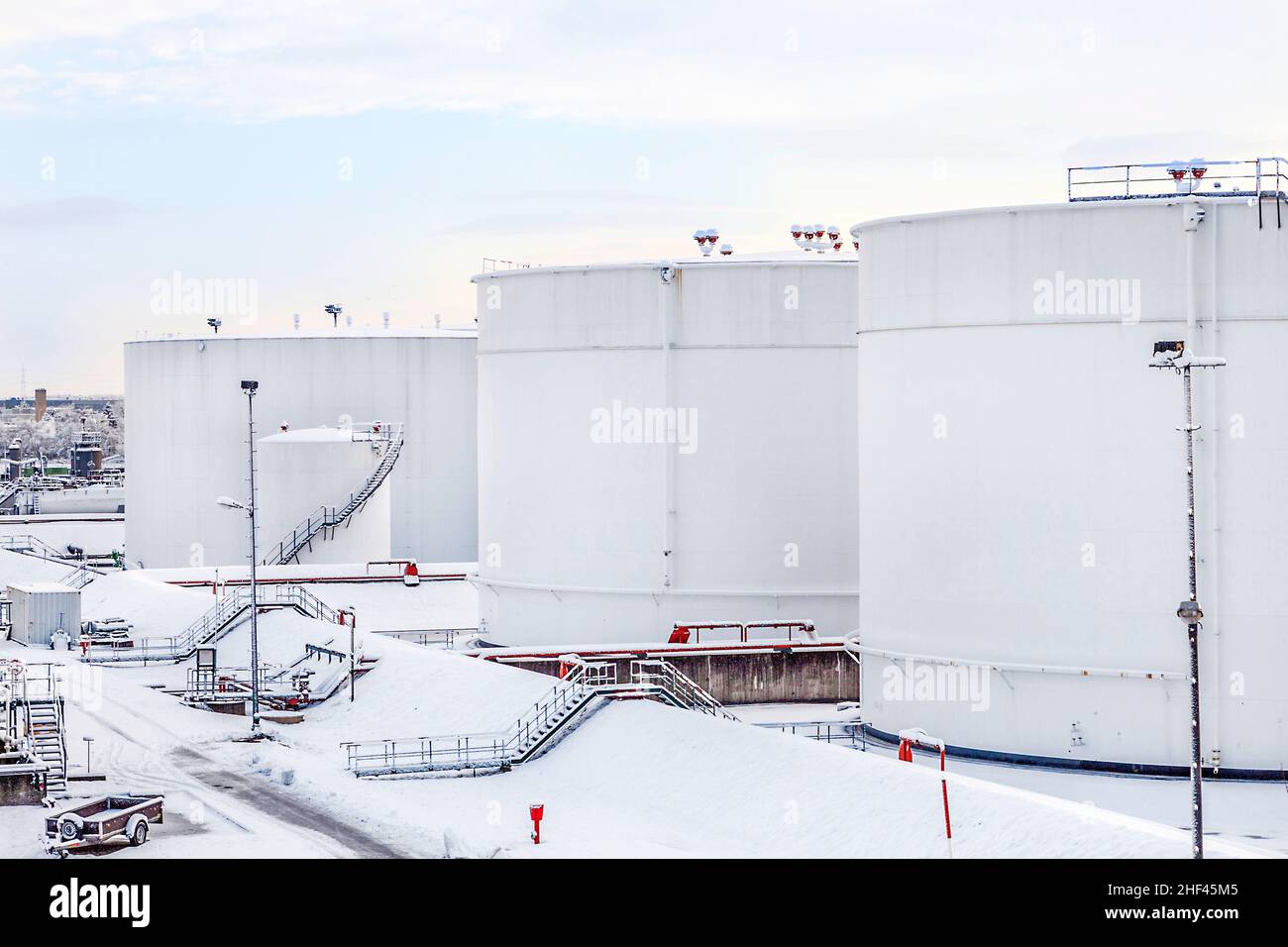 Huge iron tanks industrial plant hi-res stock photography and images ...