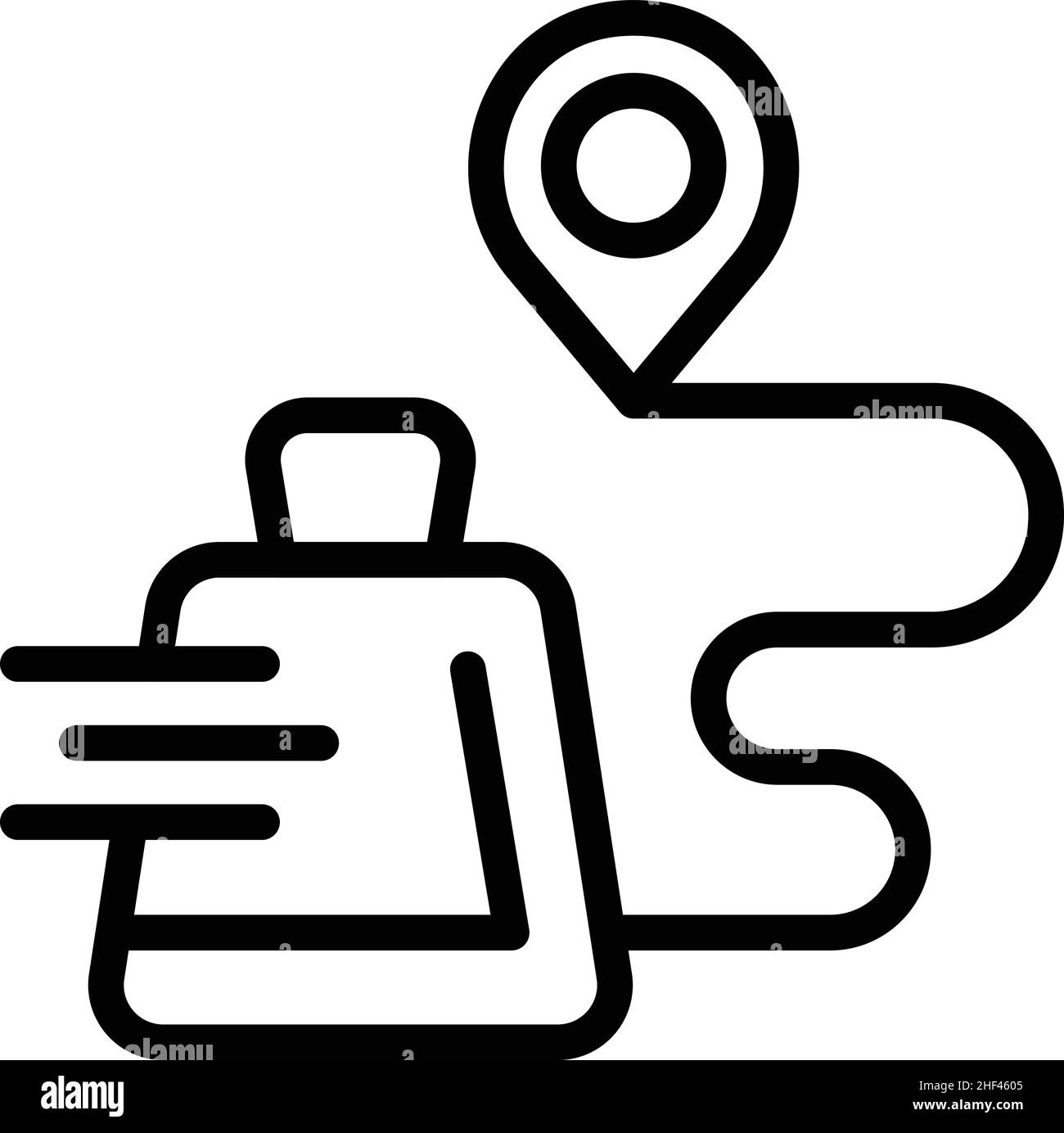 Online store route icon outline vector. Shop sale. Web retail Stock ...
