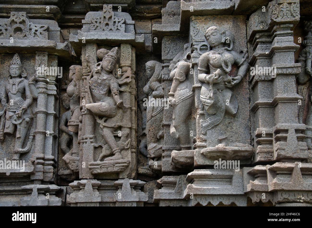 Temple is finely proportioned and profusely sculptured temple. On plan ...