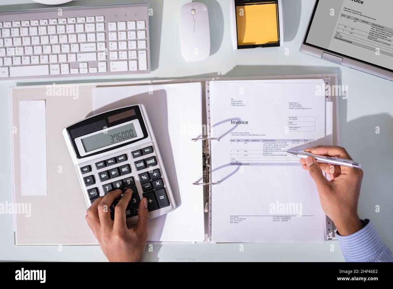 Accounting Finance Paperwork In Office. Tax Auditor Stock Photo - Alamy