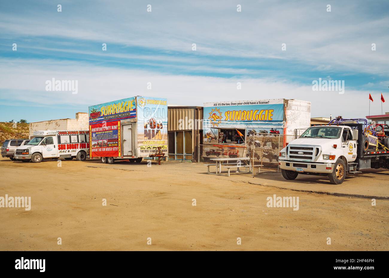 Oceano, California, USA - January 12, 2022. Sun Buggy and ATV fun ...