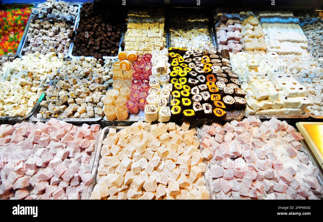 The colorful and vibrant Grand Bazaar in Istanbul, Turkey Stock Photo ...