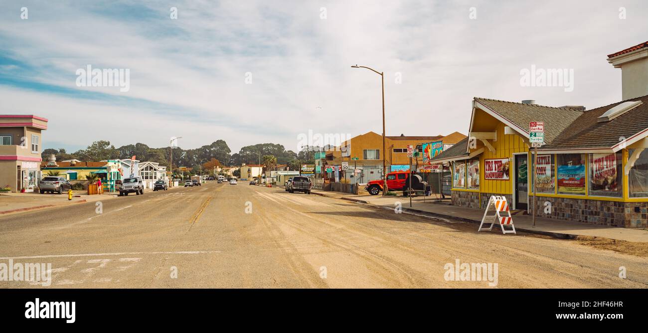 Oceano, California, USA - January 12, 2022. Oceano, California. Street ...