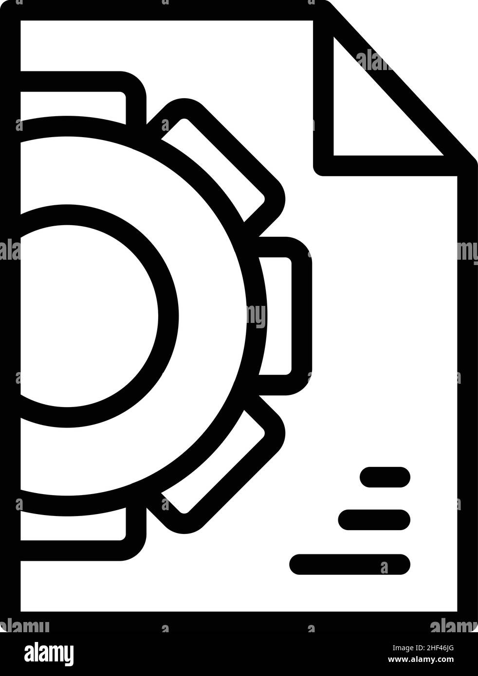 Register document icon outline vector. Online user. Order form Stock ...