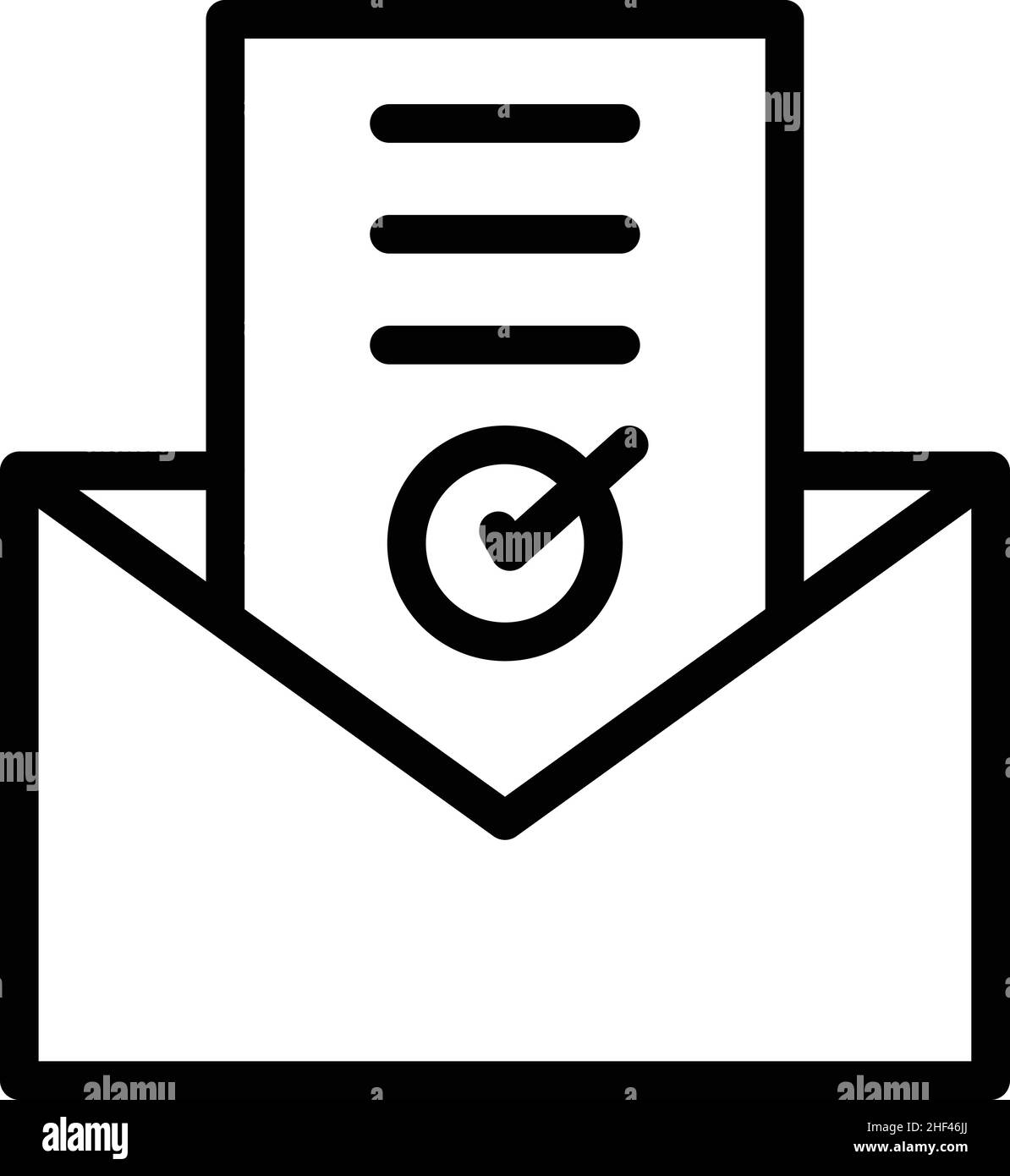 Mail online registration icon Cut Out Stock Images & Pictures - Alamy