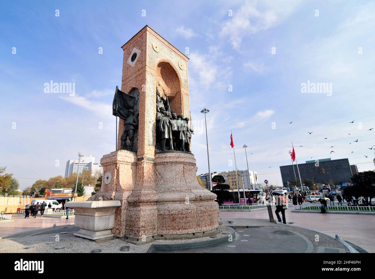 The Republic Monument in Taksim sq. in Istanbul Stock Photo - Alamy