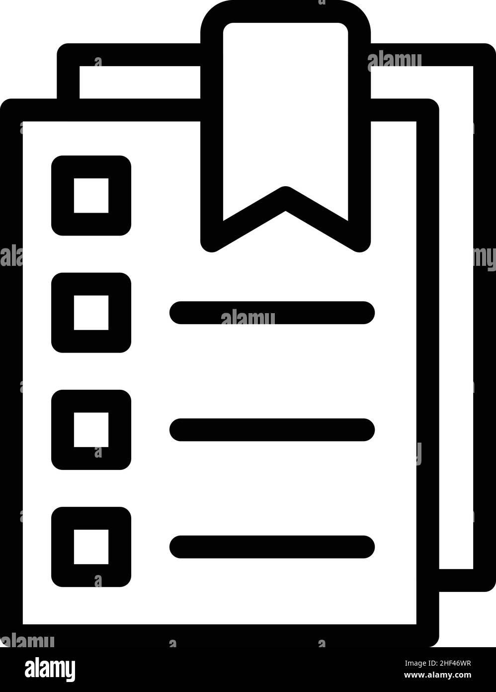 To do list icon outline vector. Online shopping. Write gift Stock ...