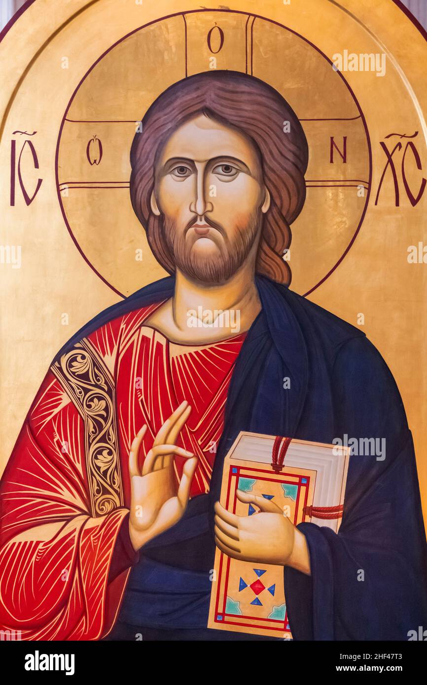 England, London, St. Paul's Cathedral, The Icon of Christ Stock Photo ...
