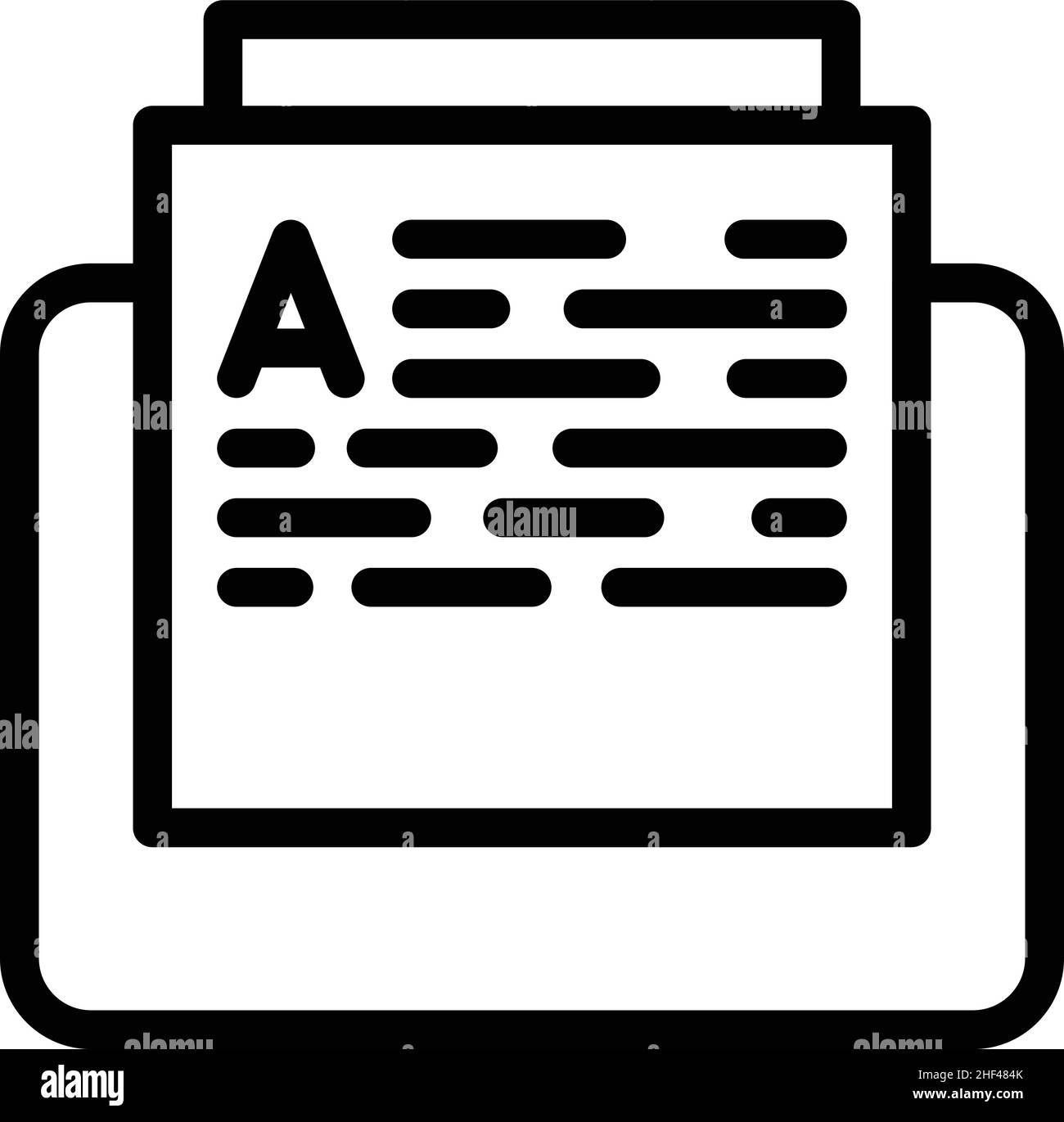 Digital book folder icon outline vector. Read school. Online library ...