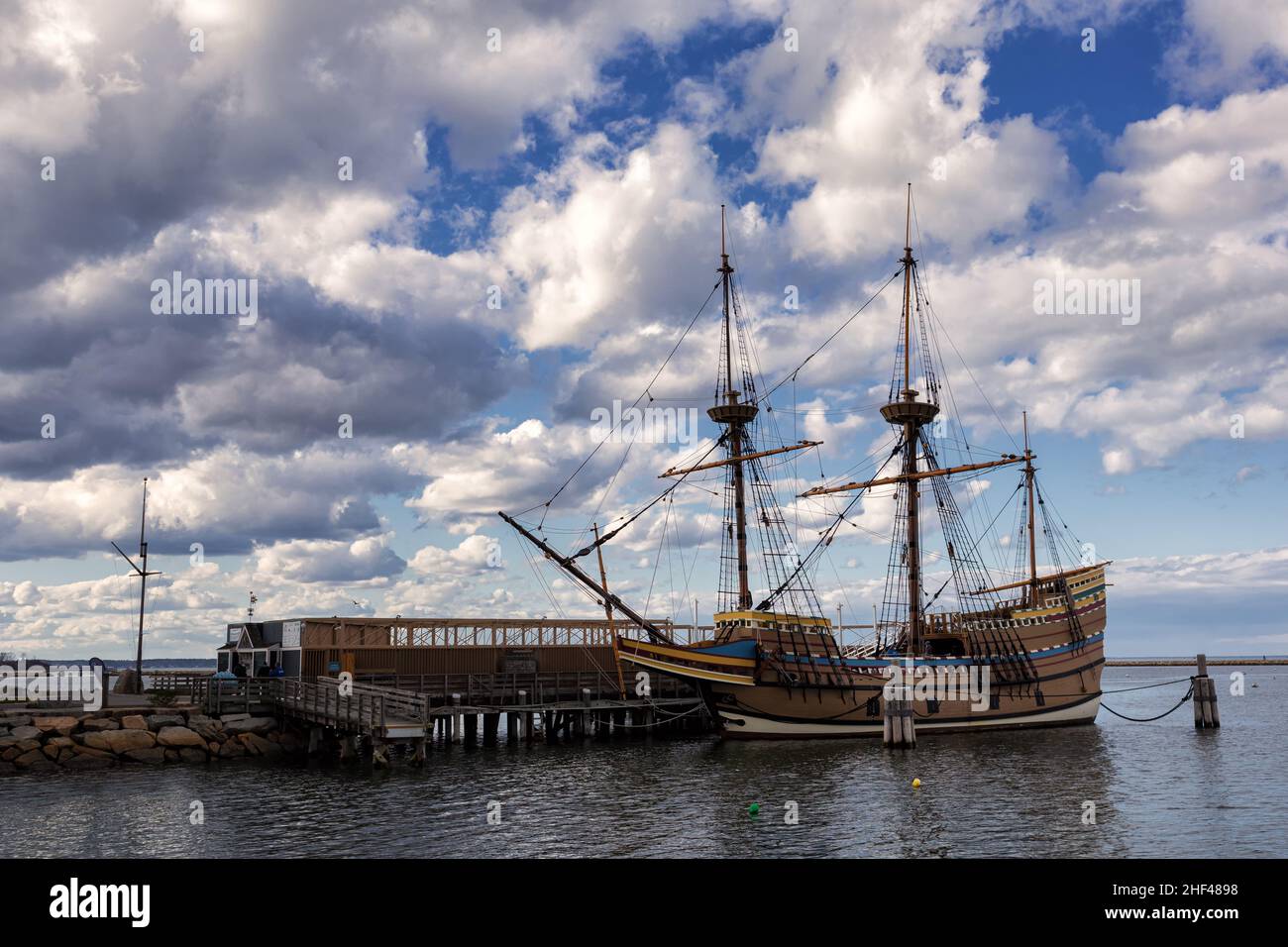 The Mayflower in Plymouth Massachusetts Stock Photo - Alamy