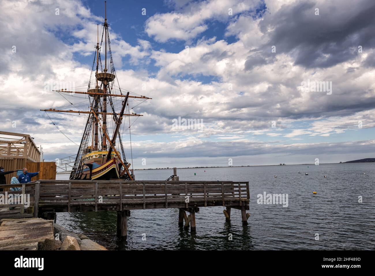The Mayflower in Plymouth Massachusetts Stock Photo - Alamy