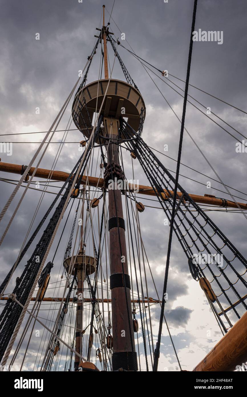 The Mayflower in Plymouth Massachusetts Stock Photo - Alamy
