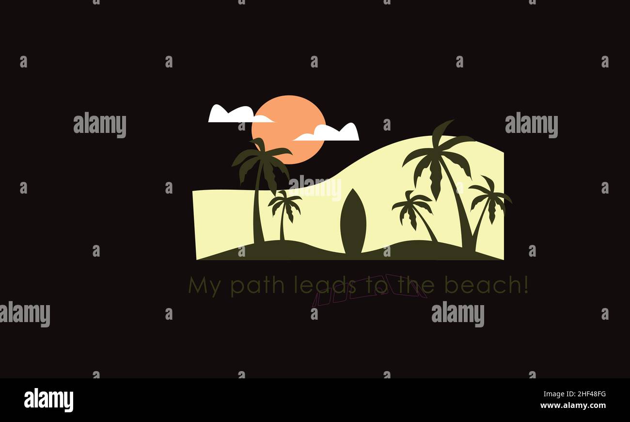 Beach path sign Stock Vector Images - Alamy