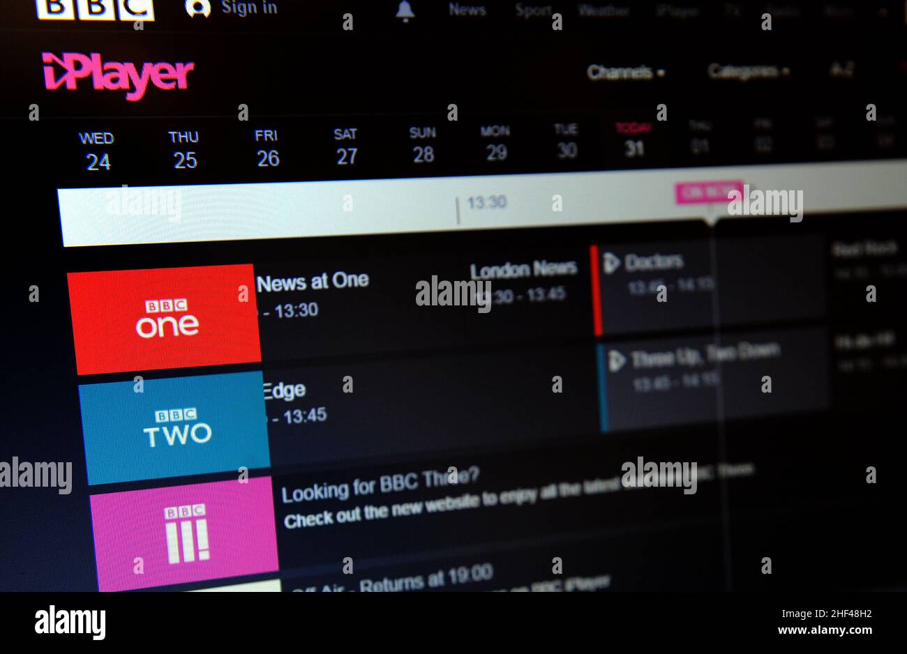 File photo dated 31/08/16 of BBC iPlayer on an laptop, who had its ...