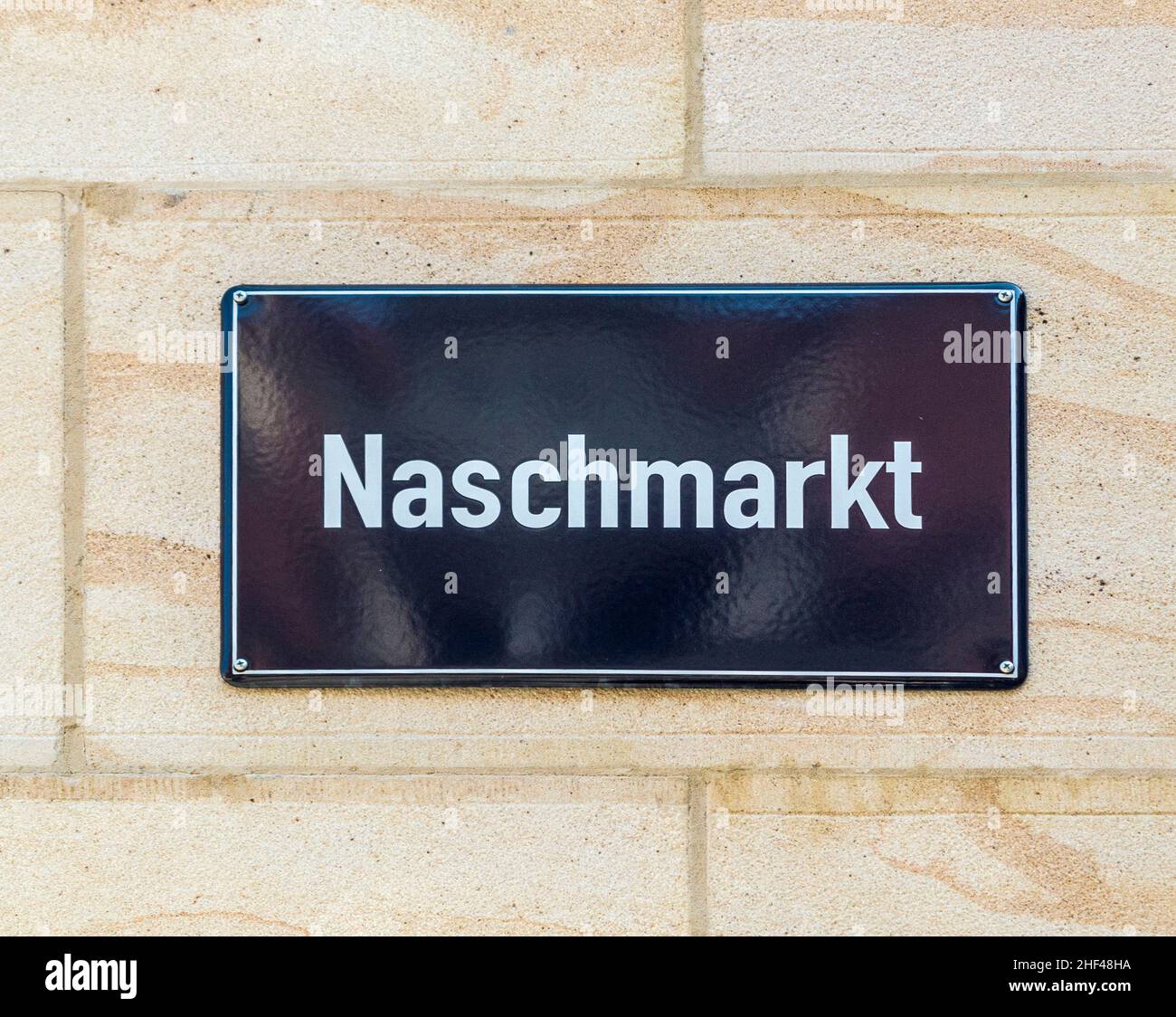street sign Naschmarkt in Leipzig, Germany Stock Photo - Alamy