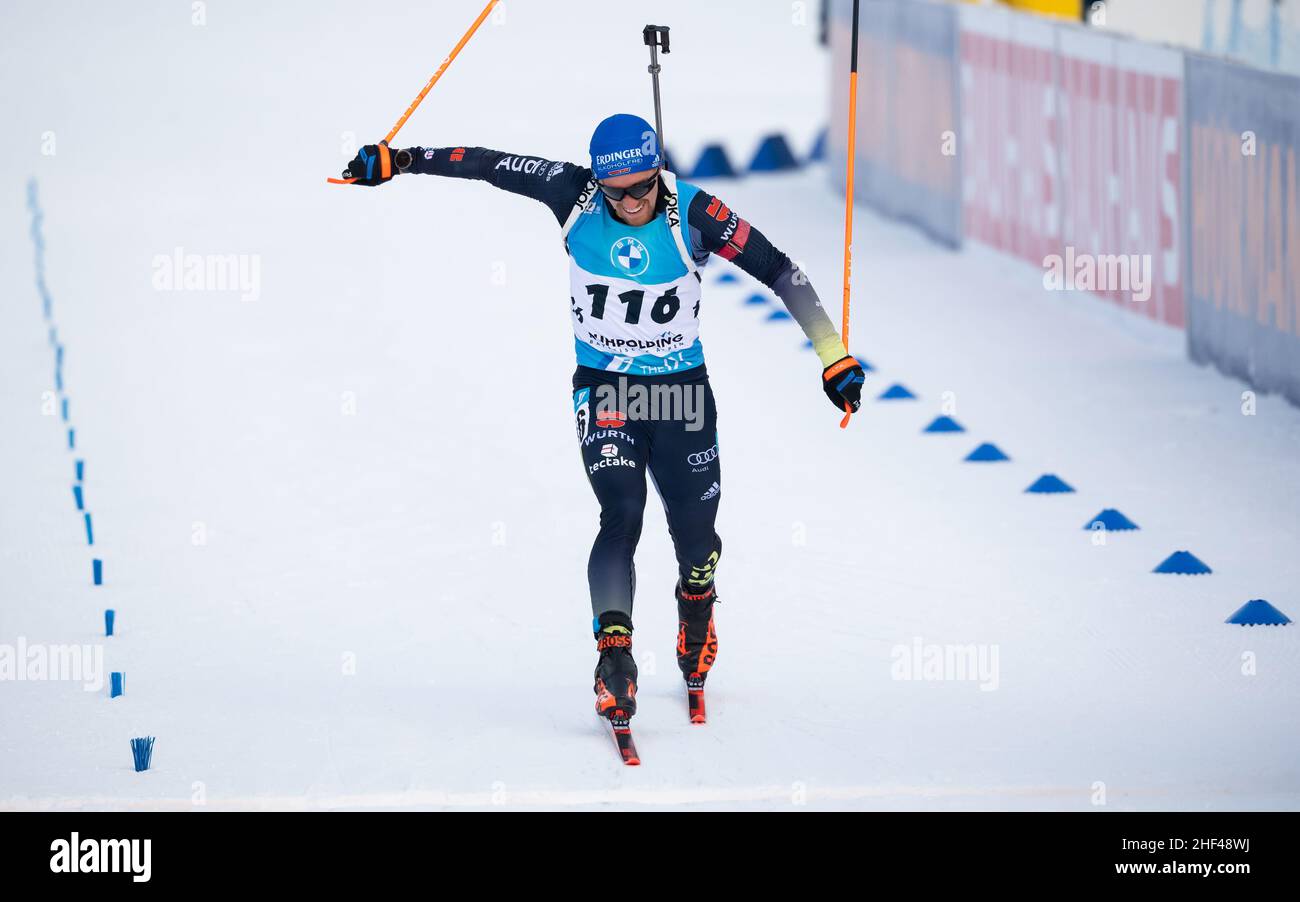Ruhpolding, Germany. 13th Jan, 2022. Biathlon: World Cup, Sprint 10 km ...