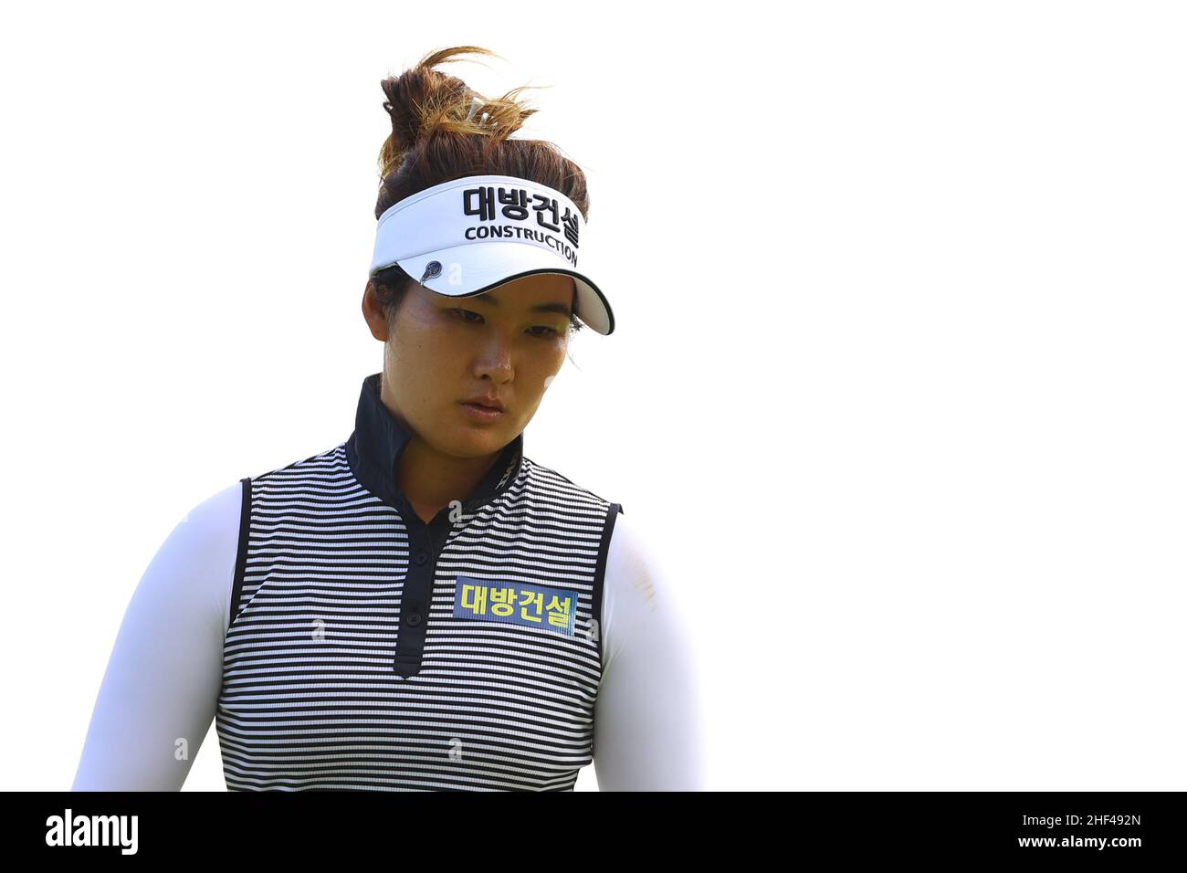 Su Oh looks on, during the 17th hole in Brisbane, Australia on 1/14 ...