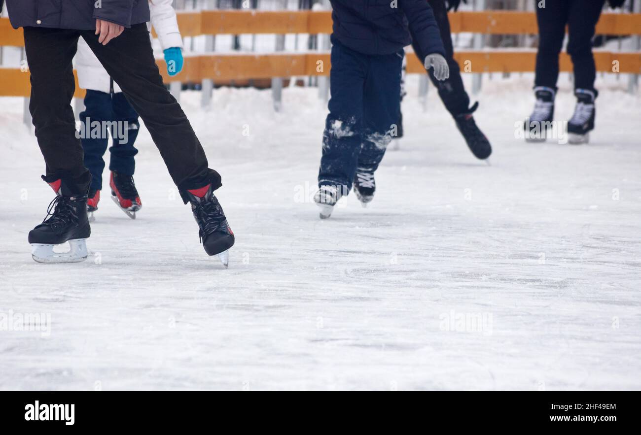 Closeup legs ice skater hi-res stock photography and images - Alamy