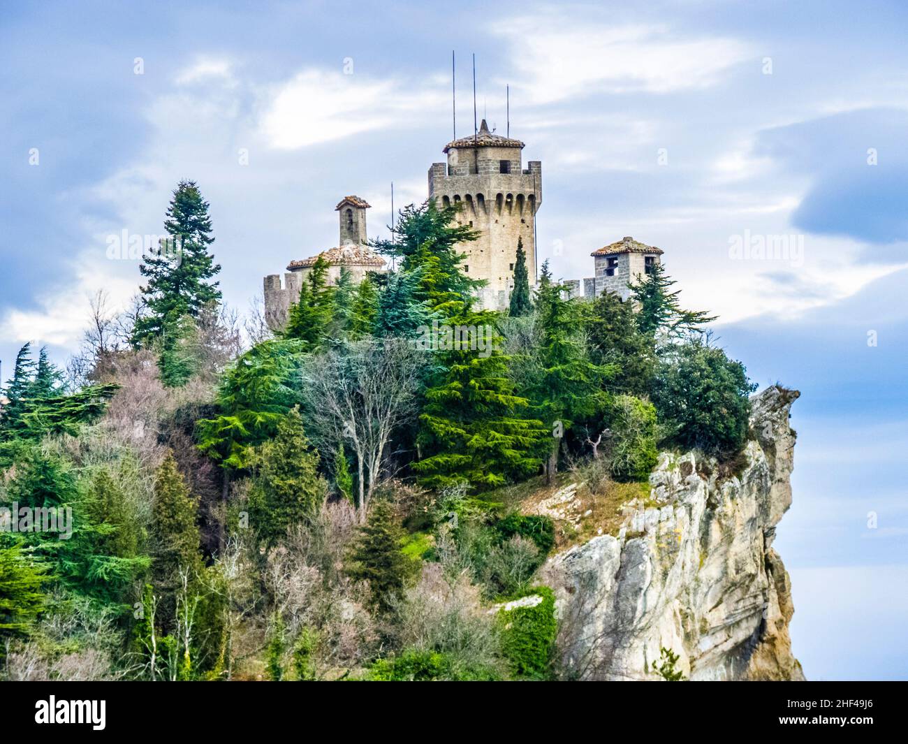 Rocca della Guaita, the most ancient fortress of San Marino, Italy ...