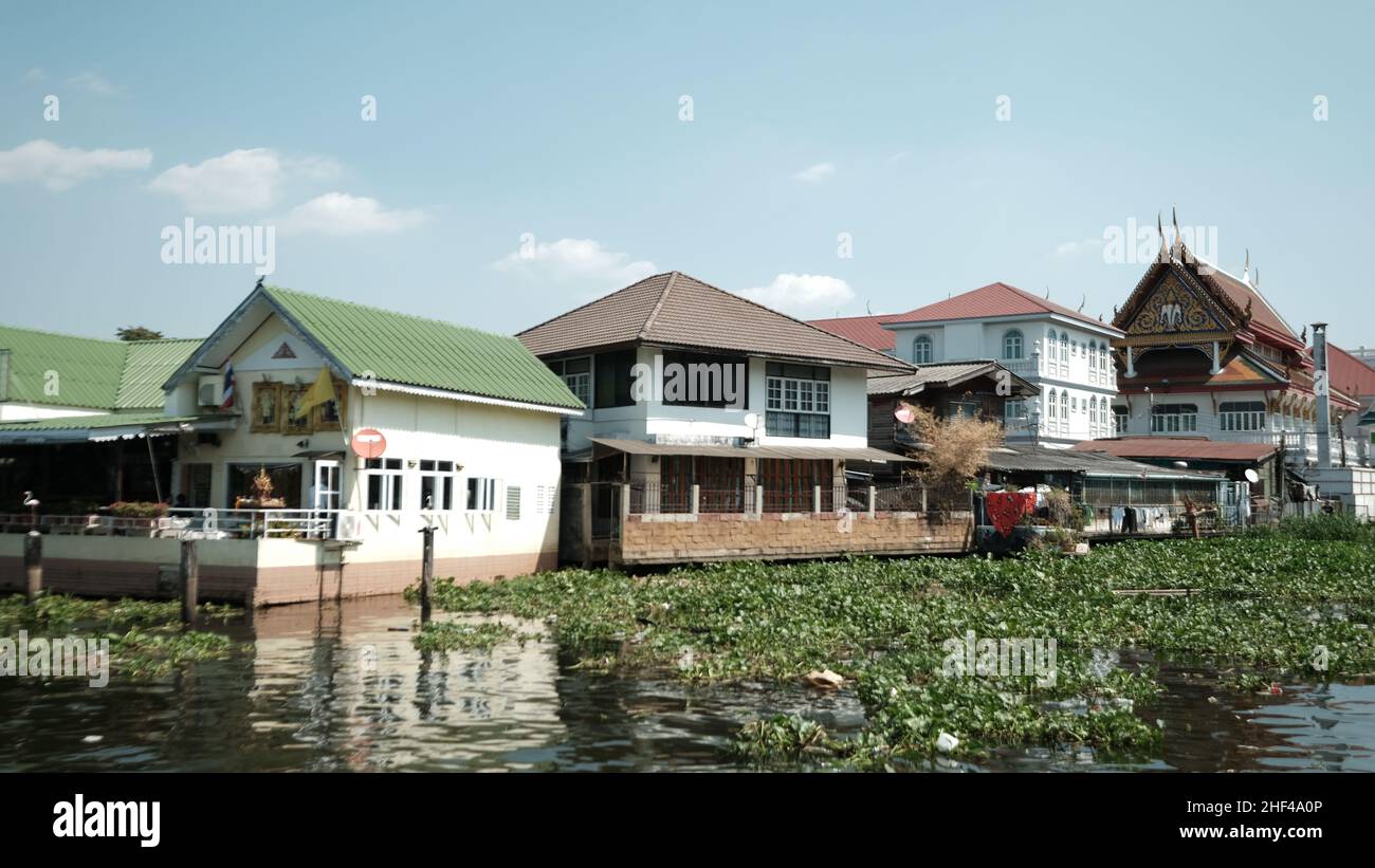 Thewet Pier area Chao Phraya River Bangkok Thailand Stock Photo - Alamy