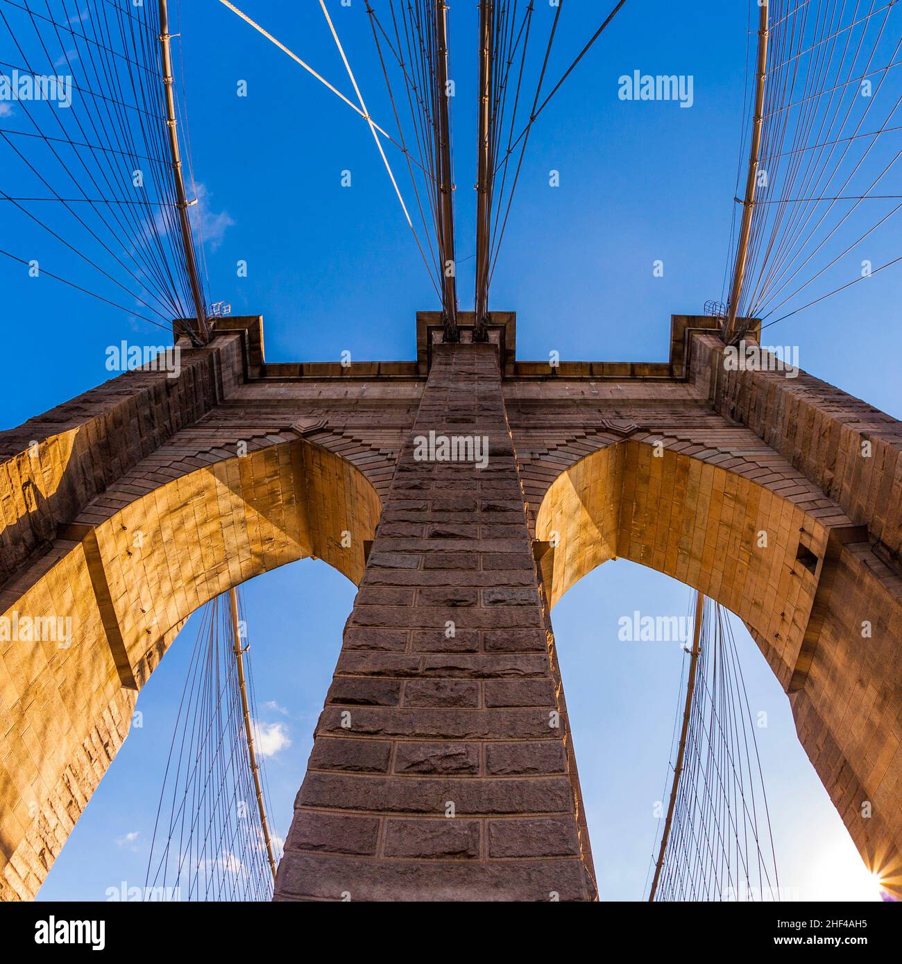 famous Brooklyn Bridge in New York Stock Photo - Alamy