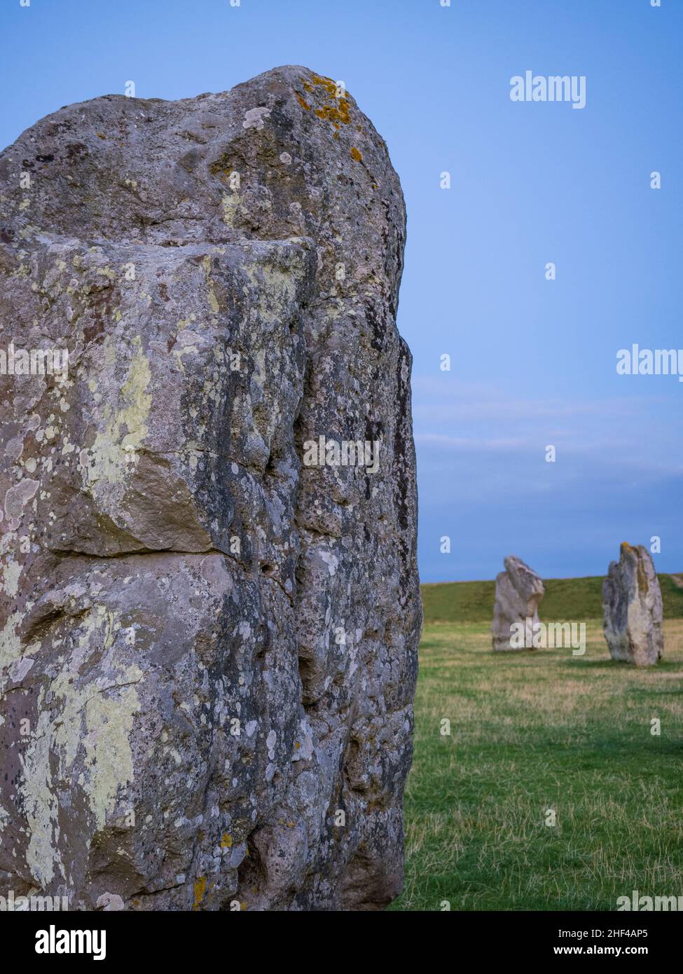 British Landscape, Neolithic Henge Monument, Avebury, Wiltshire ...