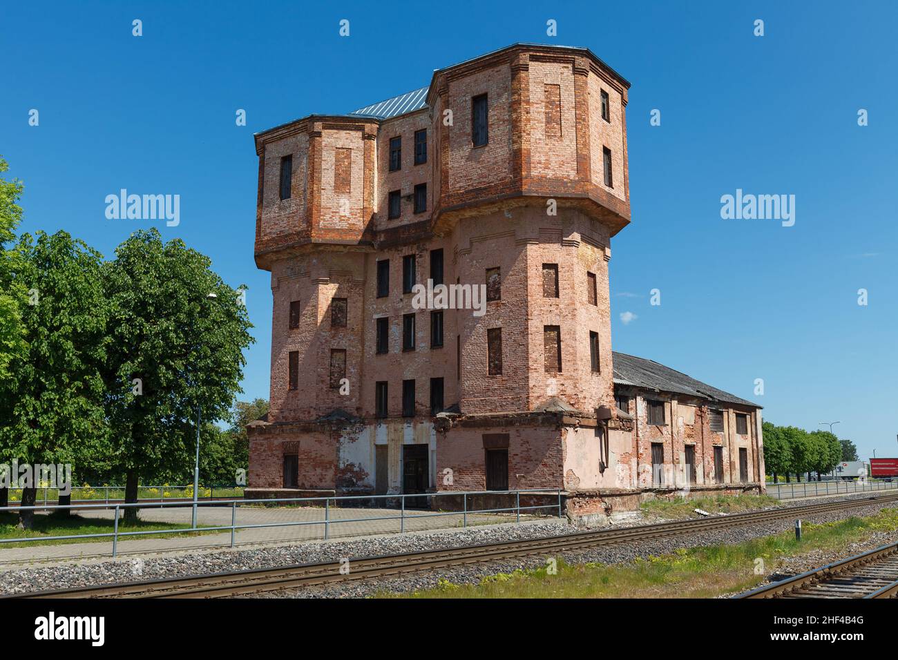 Old railway station buildings in Tapa, Estonia Stock Photo - Alamy