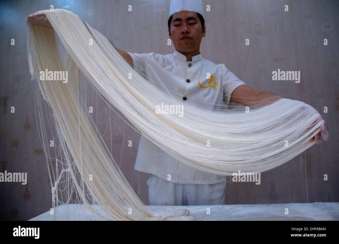 A chef is making ramen noodles Stock Photo - Alamy