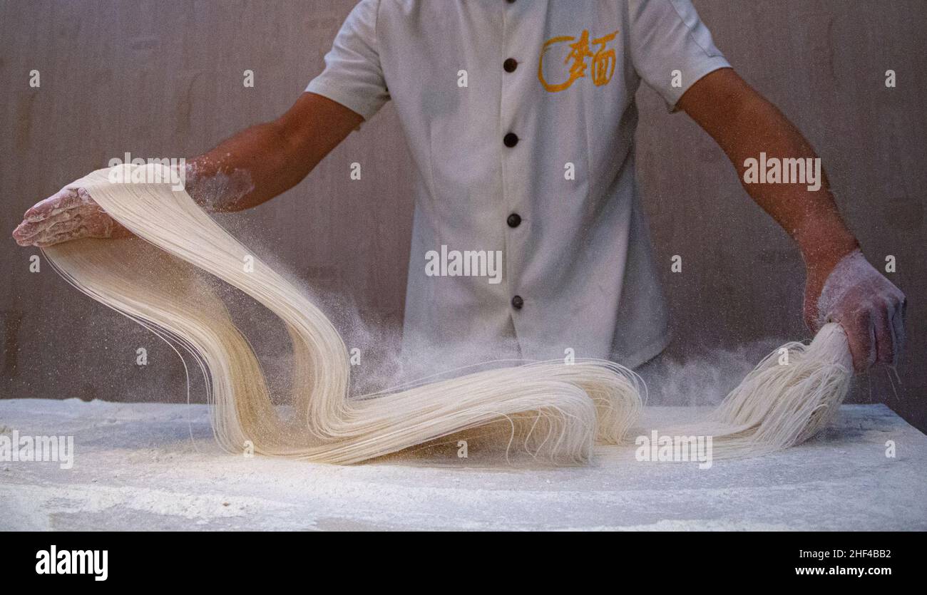 A chef is making ramen noodles Stock Photo - Alamy