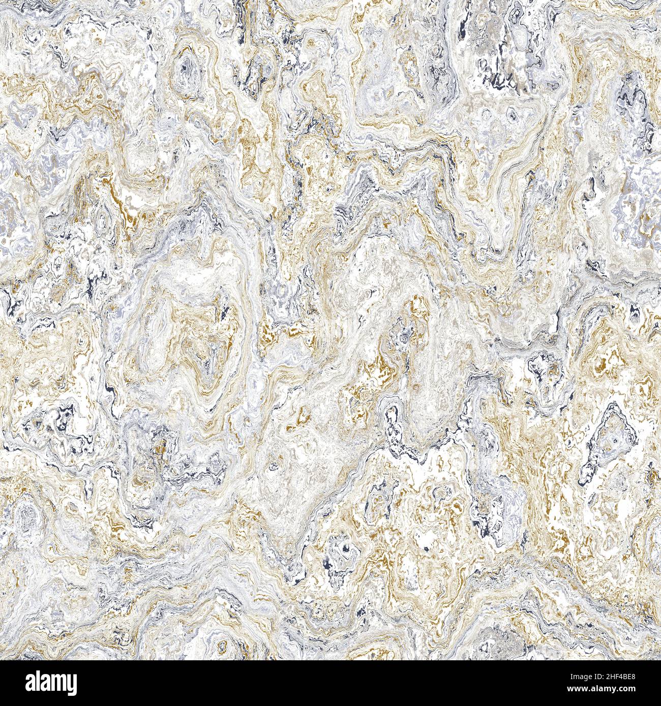 White tonal marbled seamless texture. Irregular pale ink blotch paint ...