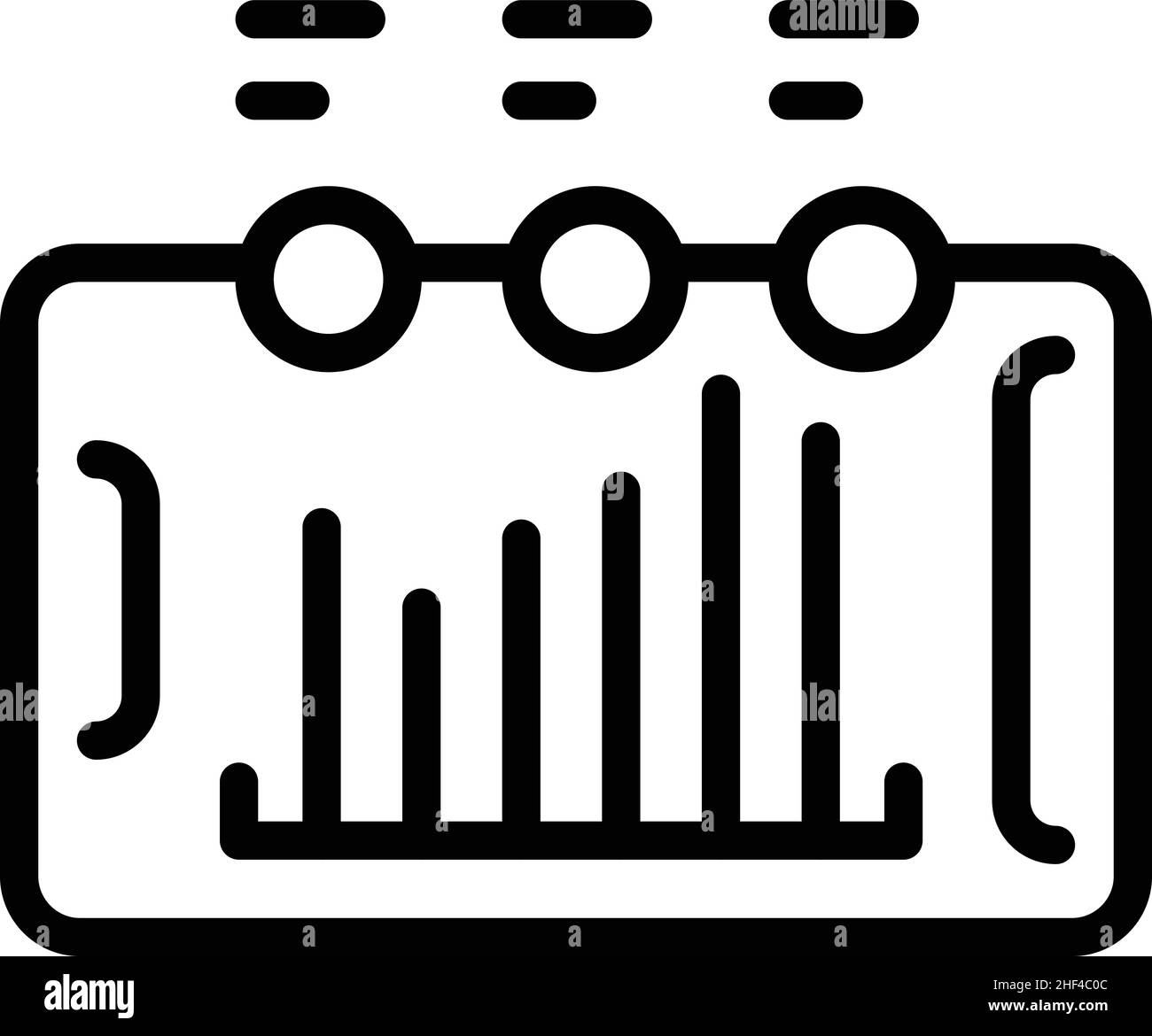 Smartphone income icon outline vector. Passive money. Business computer ...