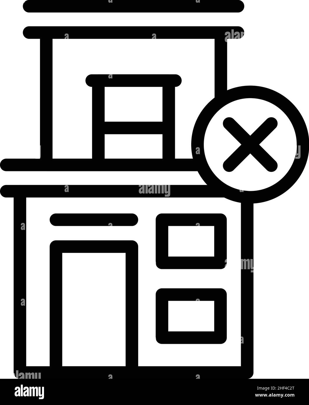 Online disclaimer icon outline vector. Legal document. Policy service ...