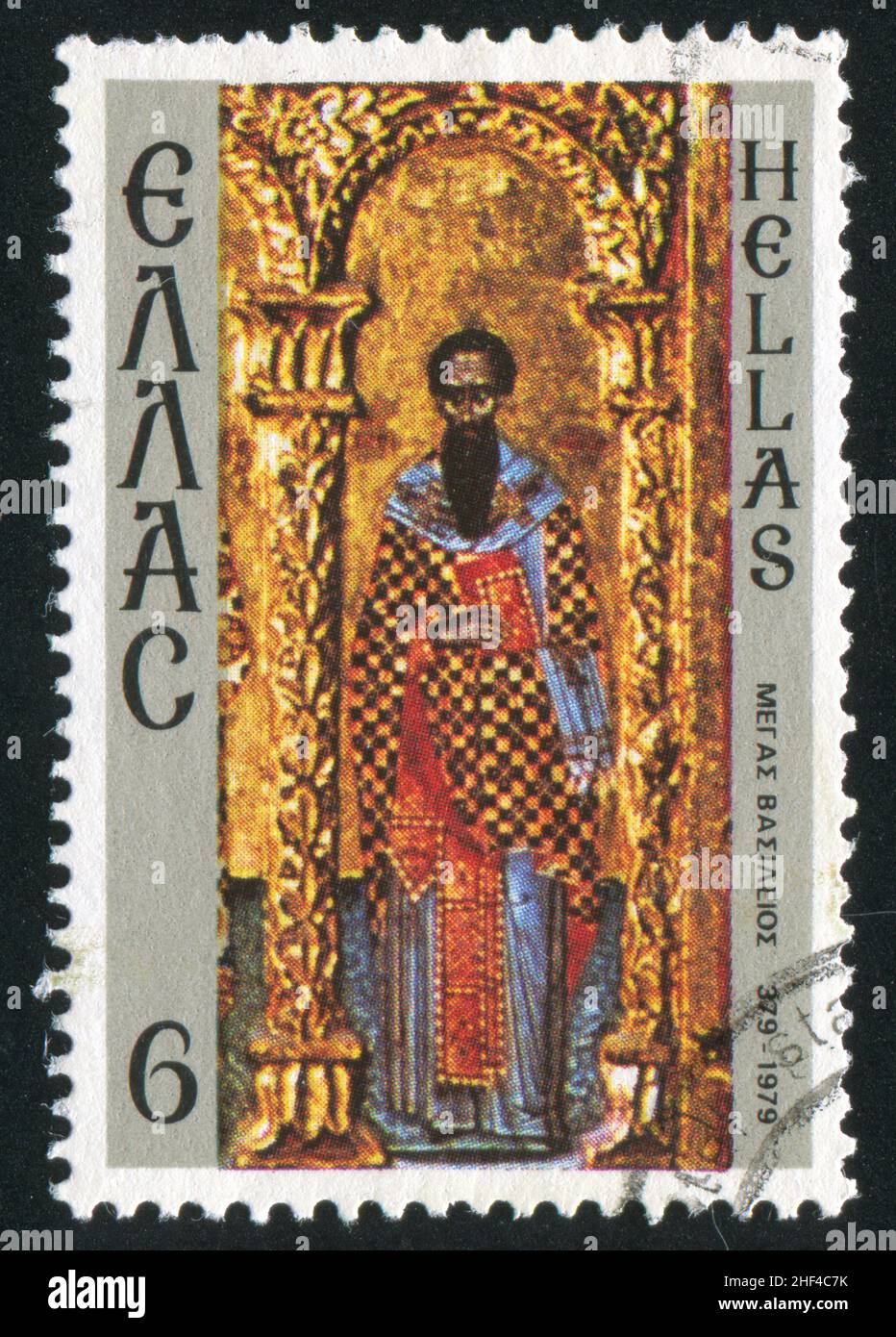 GREECE - CIRCA 1979: stamp printed by Greece, shows Icon, Greek ...
