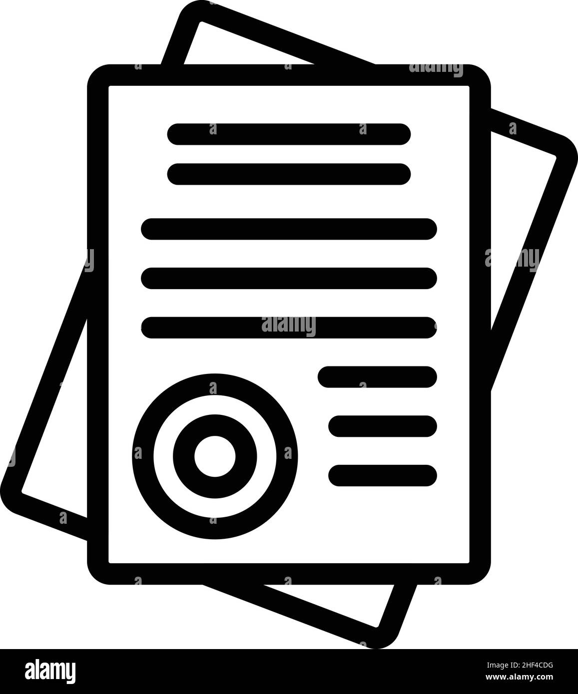 Trust disclaimer icon outline vector. Legal service. Law term Stock ...