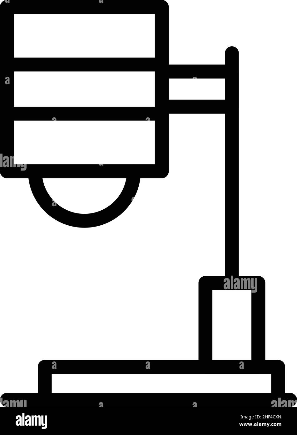 Lamp light icon outline vector. Table light. Stand lamp Stock Vector ...
